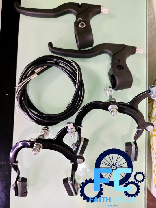 Heavy Duty Brake Caliper Set for BMX Bike with Lever Set Front and Back ...