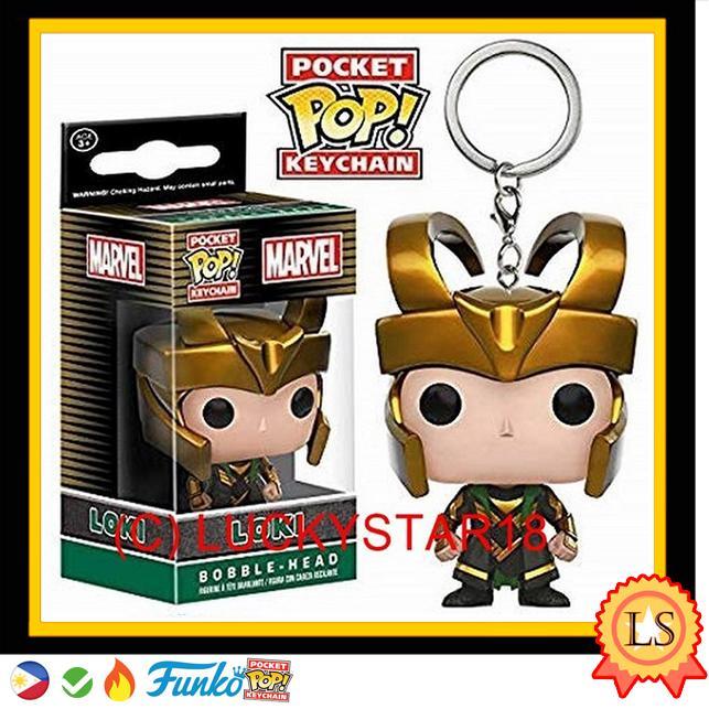 ️ LS Funko Pop keychain mobile phone charm Loki Marvell (Damaged box ...
