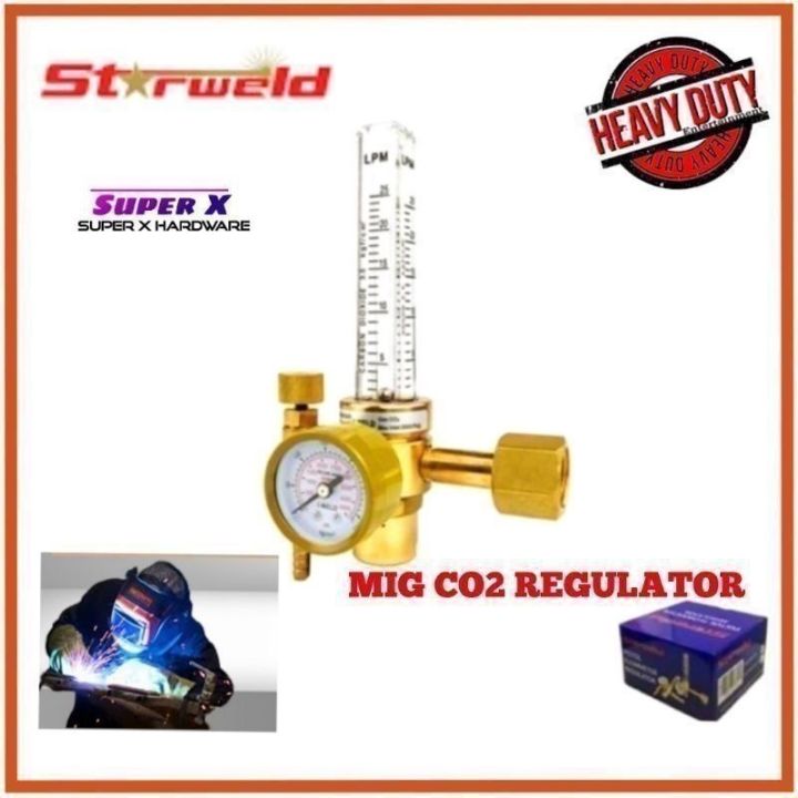 🔥STARWELD SW1405 CO2 Gas Mig Flow Meter / Welding Weld / Flowmeter MIG ...