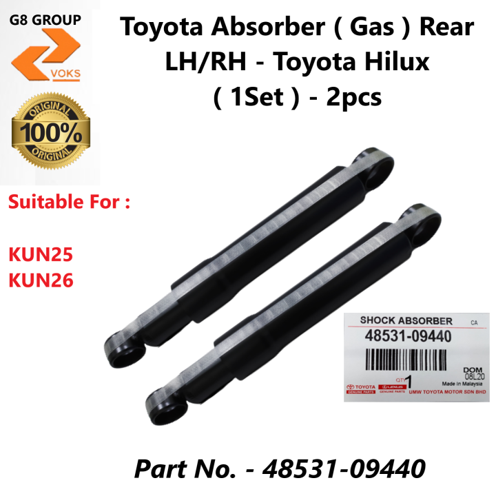 Toyota Absorber ( Gas ) Rear LH/RH - Toyota Hilux ( 48531-09440) ( 1Set ...