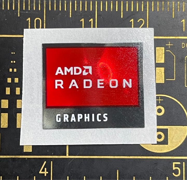 Sticker stiker logo AMD Radeon Graphics ori ver 2020 | Lazada Indonesia