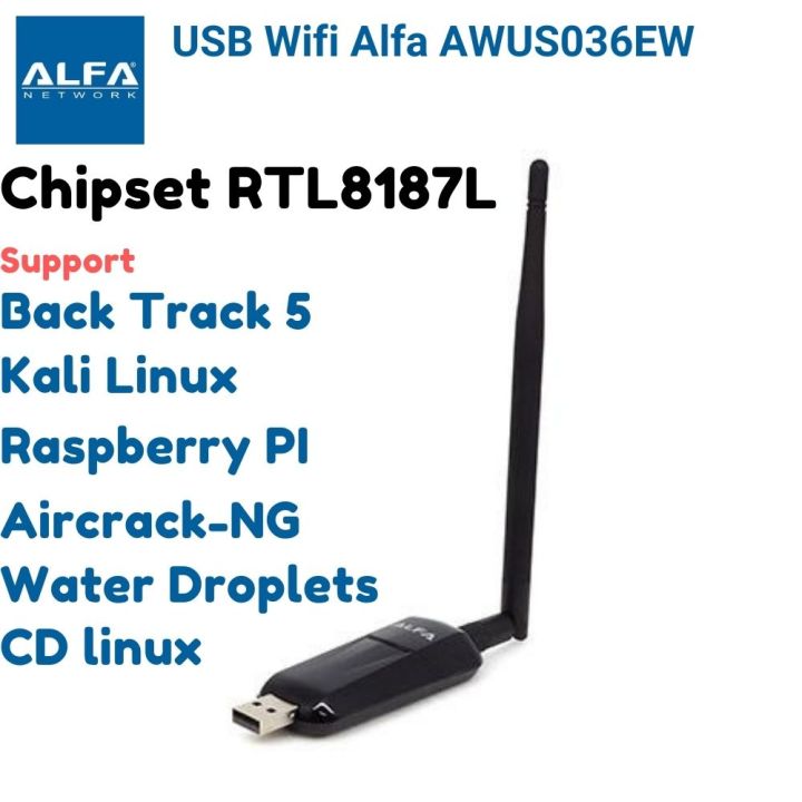 USB Wifi ALFA AWUS036EW V5 Chipset RTL8187L hổ trợ KALI LINUX [Hàng ...