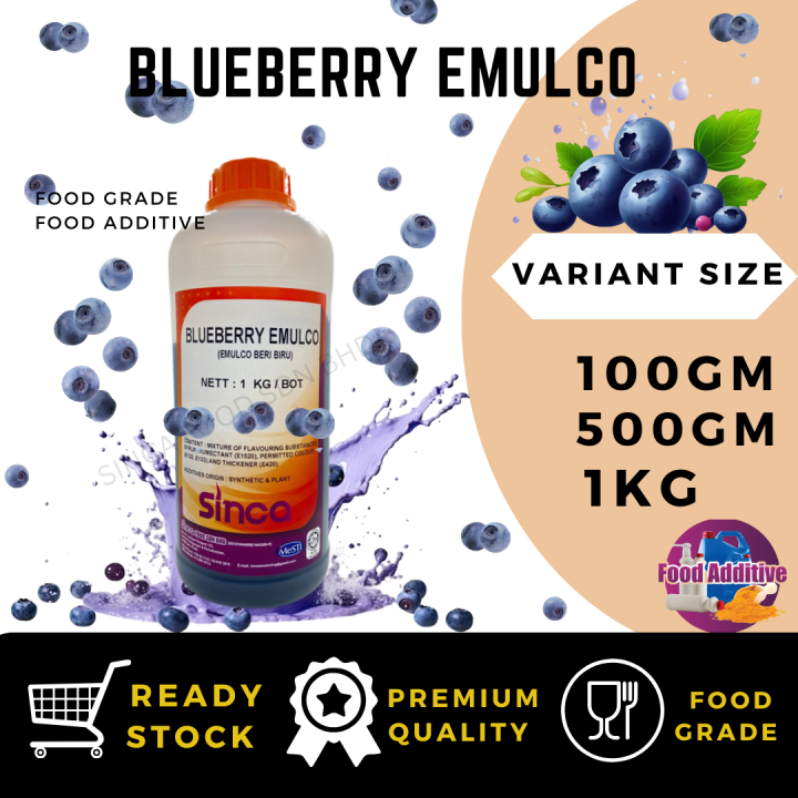 (HALAL) BlueBerry Emulco 1KG - FOOD GRADE (Ready Stock) | Lazada