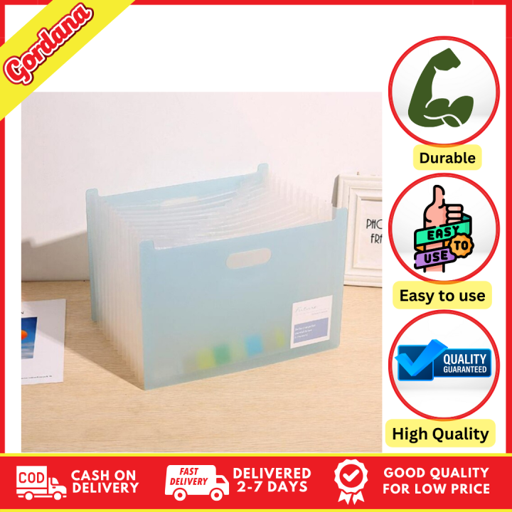 GORDANA - A4 Size Desktop Document Folder File Storage Organizer (13 ...
