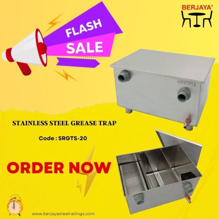 Grease Trap/Stainless Steel/Perangkap Minyak/Restaurant Kitchen/Berjaya ...