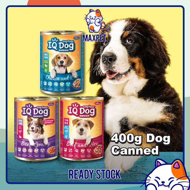 [MaxPet] IQ Dog Canned Food 400G | Lazada