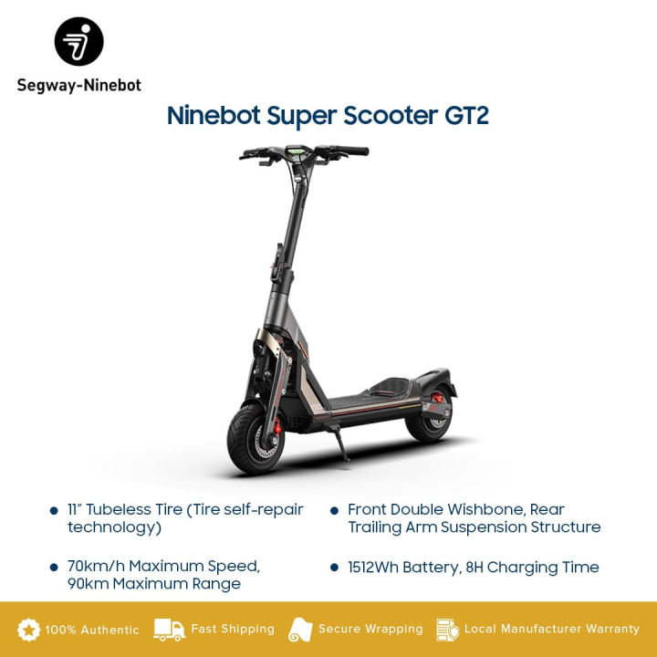 [PRE ORDER] Segway-Ninebot Super Scooter GT2 - Original by Ninebot ...