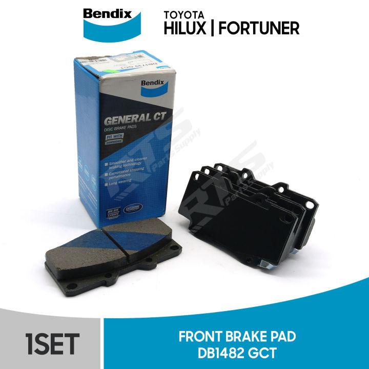 Bendix Front Brake Pad Toyota Hilux 4x4 / Fortuner DB1739 GCT | Lazada PH