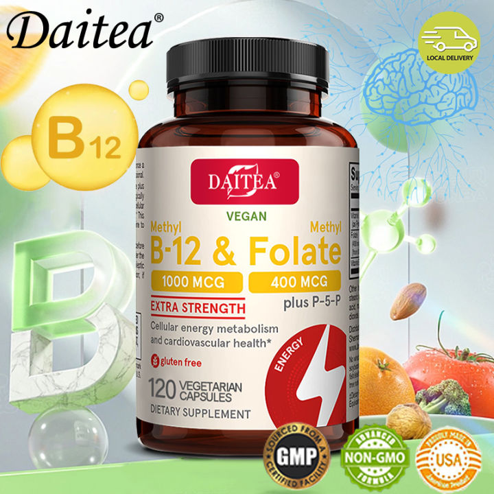 DAITEA อาหารเสริมวิตามินบี 12 เพื่อเพิ่มการเผาผลาญและสนับสนุนสุขภาพ ...