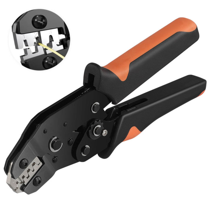 ATX EPS PCIE SATA Crimping Tool AWG28-18 Ratchet Crimping Plier 0.08-1 ...
