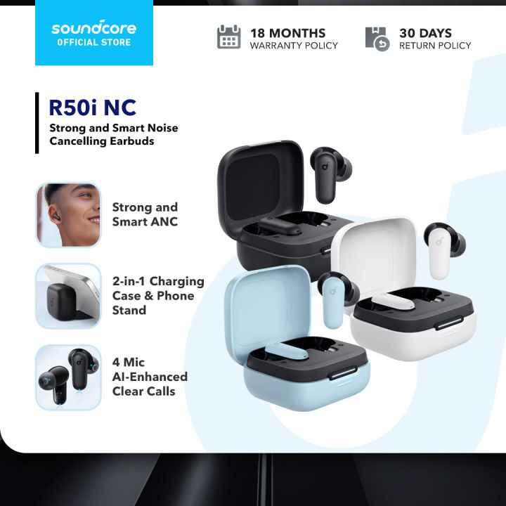 Soundcore R50i NC by Anker adaptive active noise cancellation (ANC ...