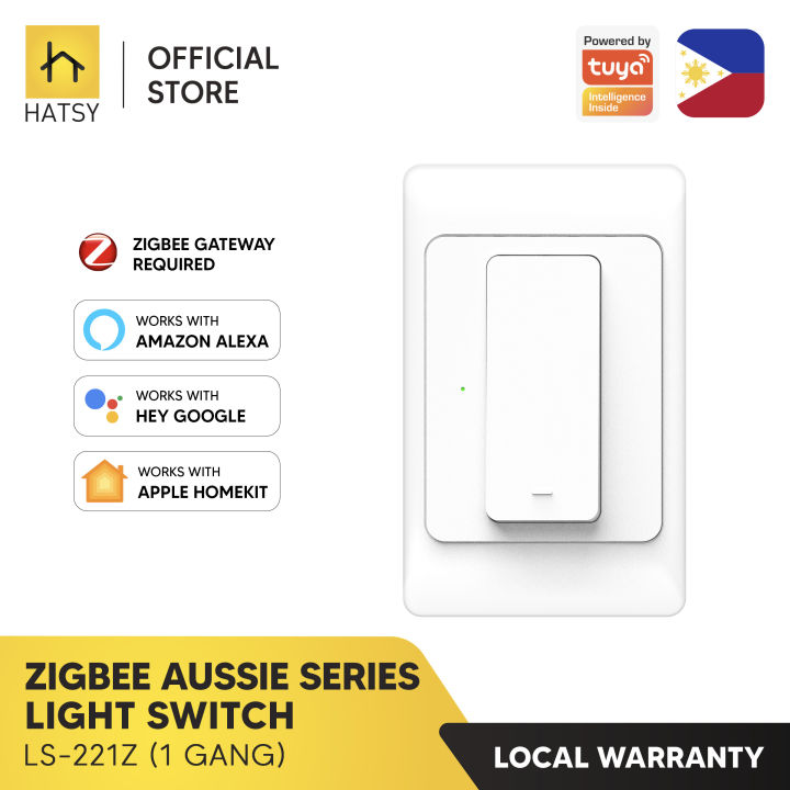 HATSY - 1 Gang Zigbee Mechanical Switch, No Neutral Wire Required ...