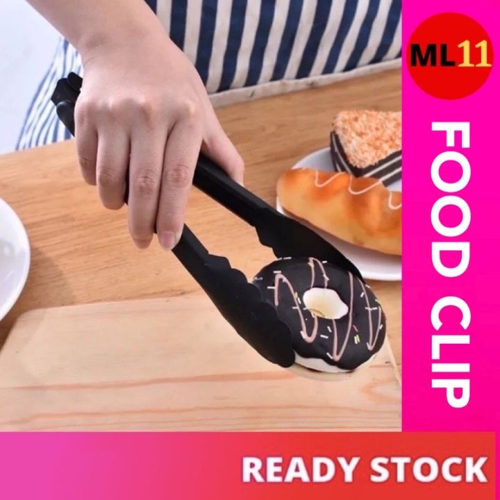 Black 304 Stainless Steel Leaf Petal Shape Food Tong / Penyepit ...