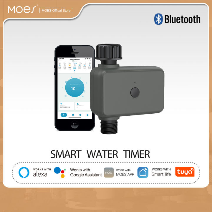 Moes Smart Tuya Bluetooth Water Timer Rain Delay Programmable ...