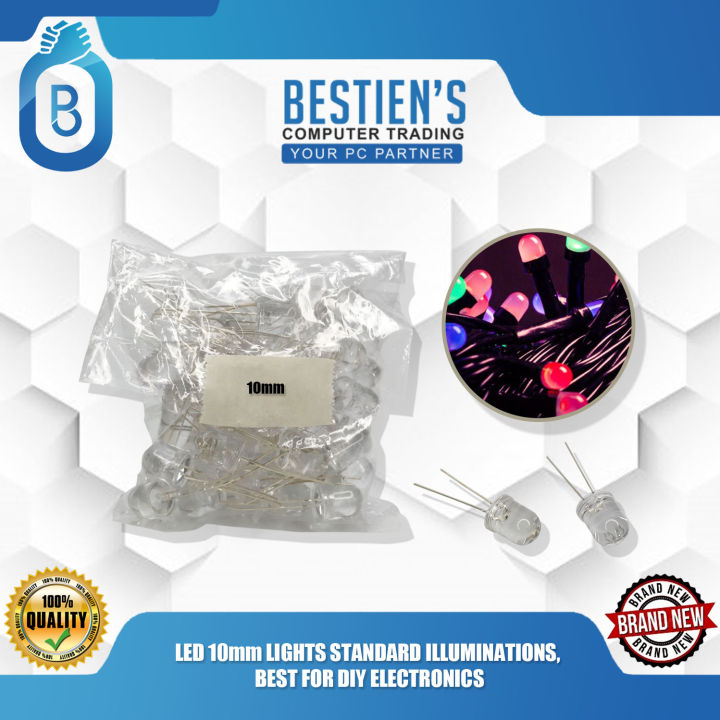 LED 10mm LIGHTS STANDARD ILLUMINATIONS, BEST FOR DIY ELECTRONICS ...