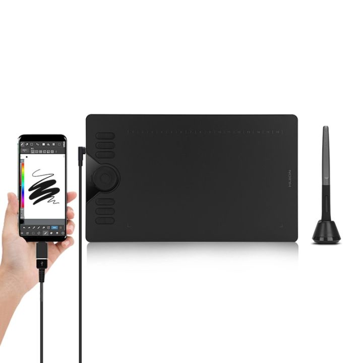 Huion HS610 Android Support Battery-free Graphic Tablet Digital Drawing ...