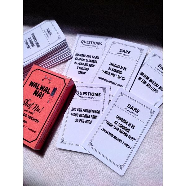 WALWAL NA! Shot Na Card Game (TAGALOG Ver.) + | Lazada PH