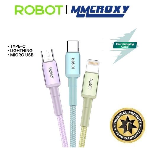 Robot RSM100/RSC100/RSL100 kabel data Quick charging 3.0 | Lazada Indonesia
