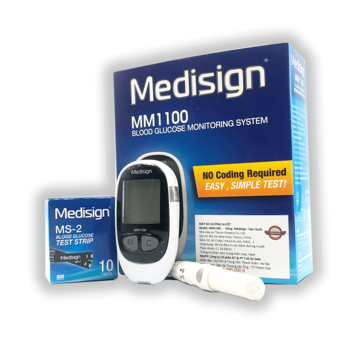 MÁY ĐO ĐƯỜNG HUYẾT MEDISIGN MM1100 | Lazada.vn