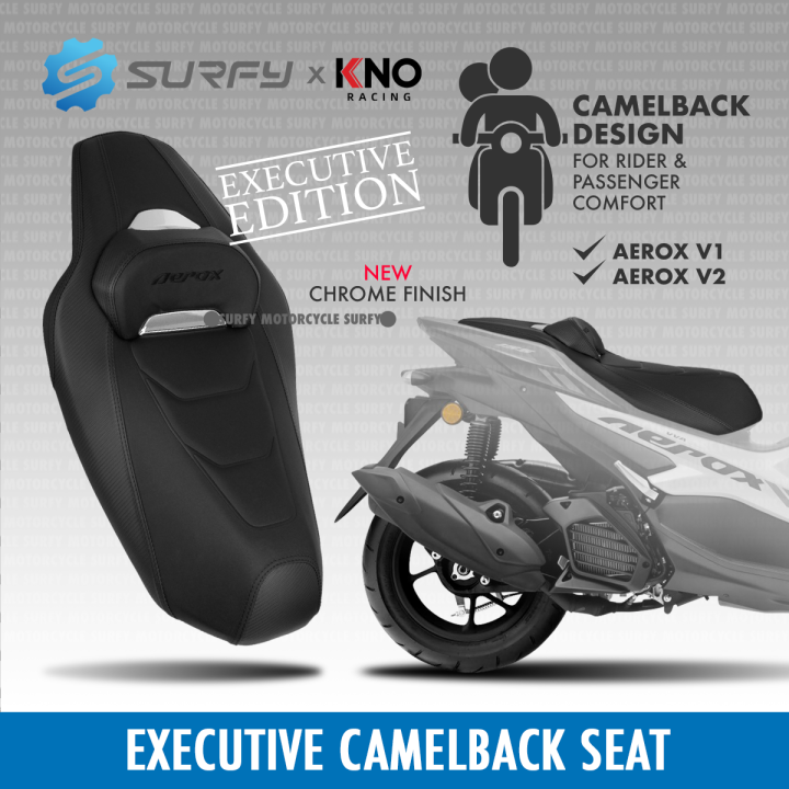 KNO Aerox v1 v2 Executive Camel Back Seat Suede And Leather With Chrome ...