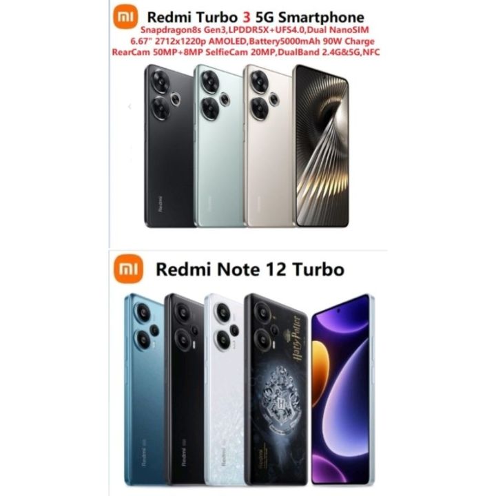 Redmi Turbo3 / Note 12 Turbo 3 5G Android Smartphone No COD | Lazada PH