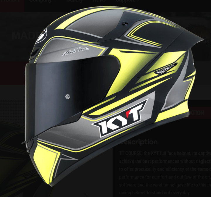KYT HELMET TT COURSE TOURIST MATT YELLOW FLUO | Lazada PH