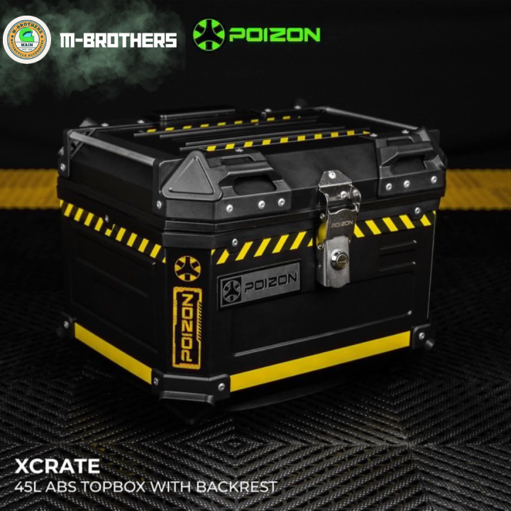 45L Hard Plastic Top Box ABS Hard Plastic Alloy Design SMOK POIZON V2 ...