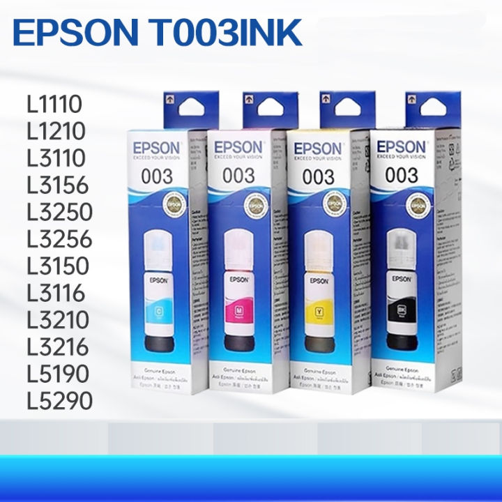 EPSON Ink 003 Original หมึกเติมแท้สำหรับ EPSON L3110 L3210 L3216 L3150 ...