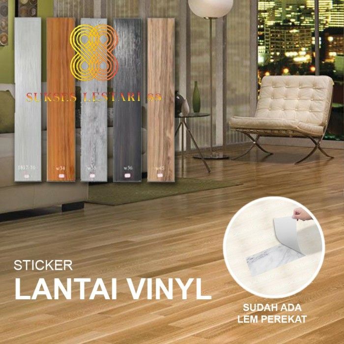 Lantai Vinyl Kayu Sticker Lantai Parket Kayu | Lazada Indonesia