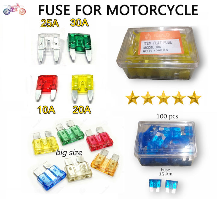 MOTORCYCLE FUSE FOR RED/GREEN/YELLOW/WHITE | Lazada PH