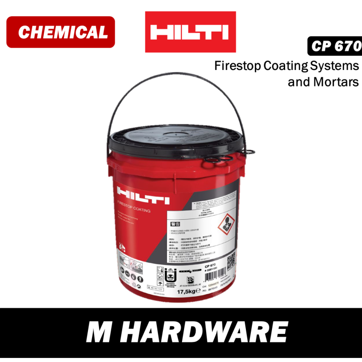 HILTI FIRESTOP COATING CP 670 (17.5KG) | Lazada