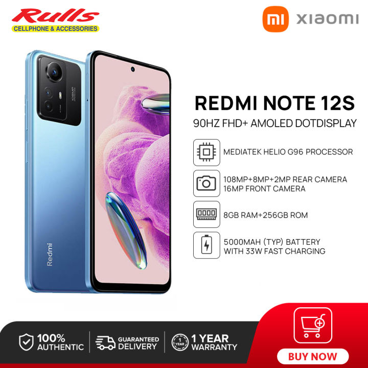 Real and effective Xiaomi Redmi Note 12S Smartphone | 8GB RAM+256GB ROM ...