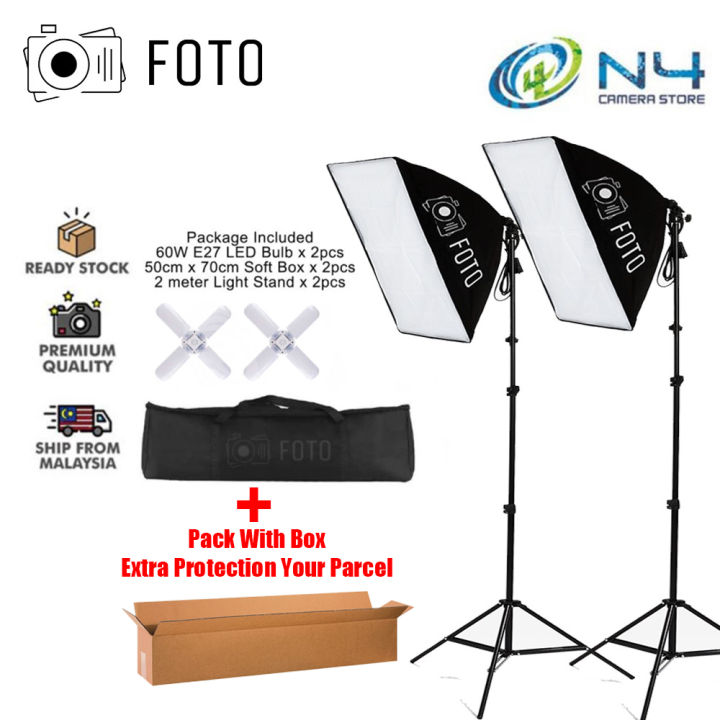 Professional Studio Photography Light Kit Studio 50x70cm Light Softbox ...