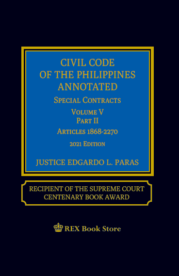 2024* Civil Code of the Philippines Annotated Volume V Part 2 by Paras ...