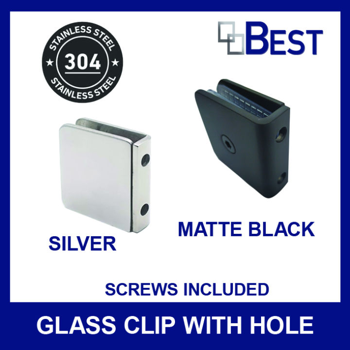 Glass Clip Glass Clamp Uclip SS304 Stainless for Shower Fixed Glass ...