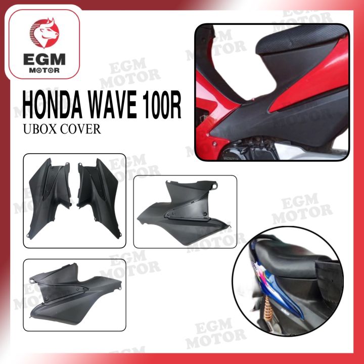 [EGM MOTORCYCLE] MOTORCYCLE UBOX COVER FOR WAVE 100 (A61) 1 PAIR ...