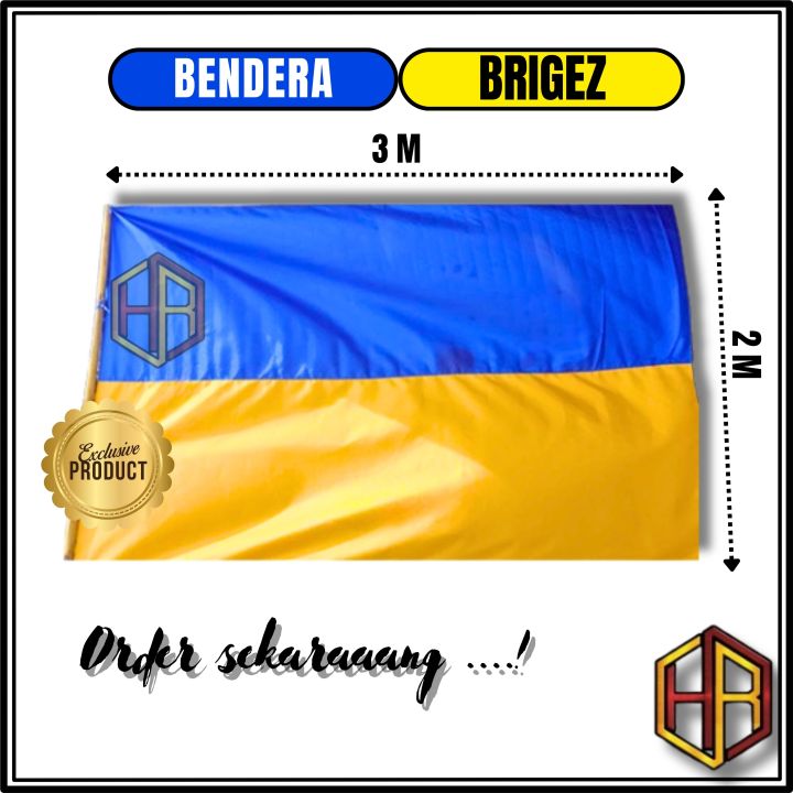 bendera brigez biru kuning jumbo (3m) | Lazada Indonesia