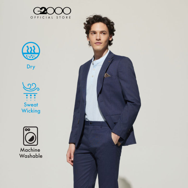 G2000 เสื้อสูทสำหรับผู้ชาย Smart Fit รุ่น 5111227278 NAVY | Lazada.co.th