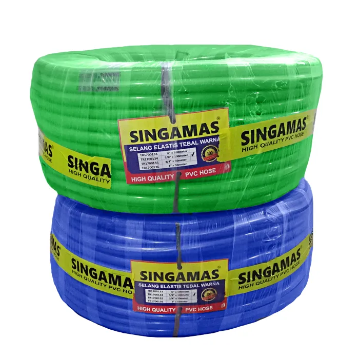 SINGAMAS Selang Air PVC Elastis Tebal 5/8 Inch x 100 Meter - PVC Hose ...