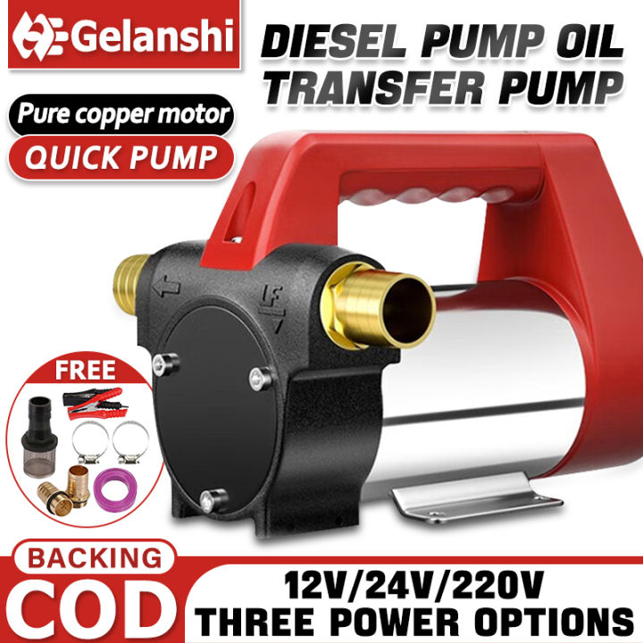 Universal Electric Protable Universal Diesel Pump 12V/24V/220V Electric ...