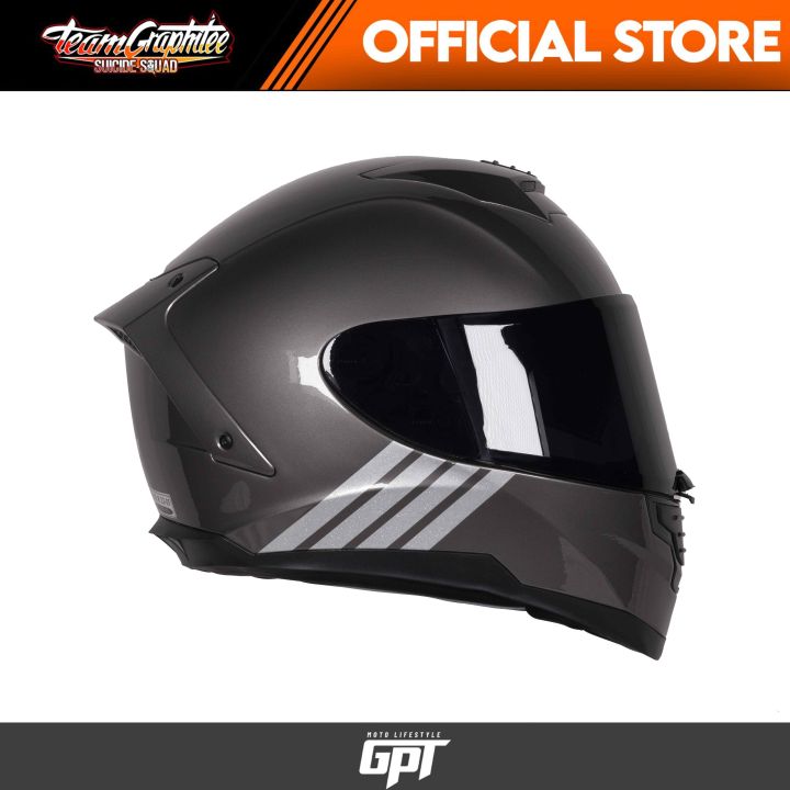 SHIFTER HELMET R1 GLOSS TITANIUM | Lazada PH