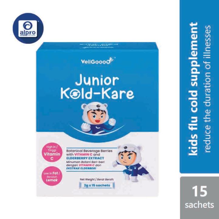 VellGoood Junior Kold-Kare 2g x 15s | Kids Flu Cold | Lazada