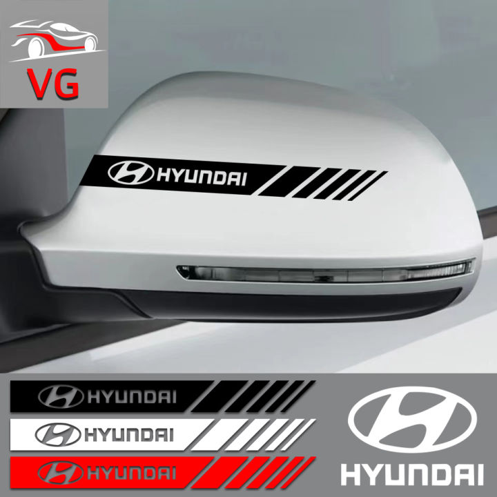 2Pcs Car Rearview Mirror Sticker Suitable for Hyundai Accent Trajet ...