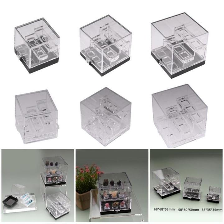 Multiple Tiers Acrylic Crystal Showcase Box Designs for Home Exhibits ...