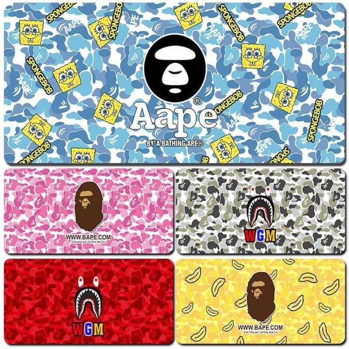 Streetwear Monkey Head Mouse Pad Oversized Men Women BAPE Anime Desk ...