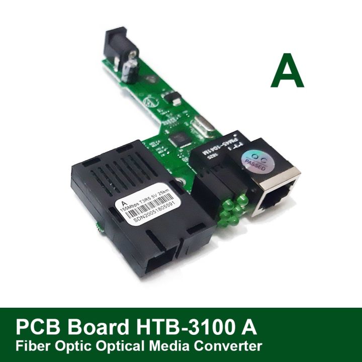 PCB Board NetLINK HTB-3100 A Fiber Optic Optical Media Converter 10 ...