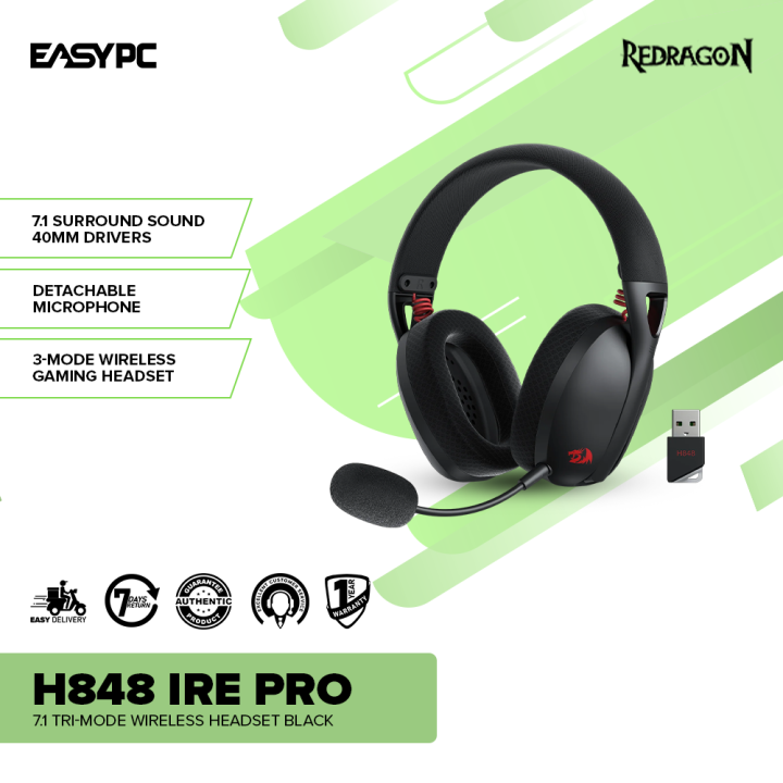 EasyPC | Redragon H848 IRE PRO 7.1 Tri-mode Wireless Gaming Headset ...