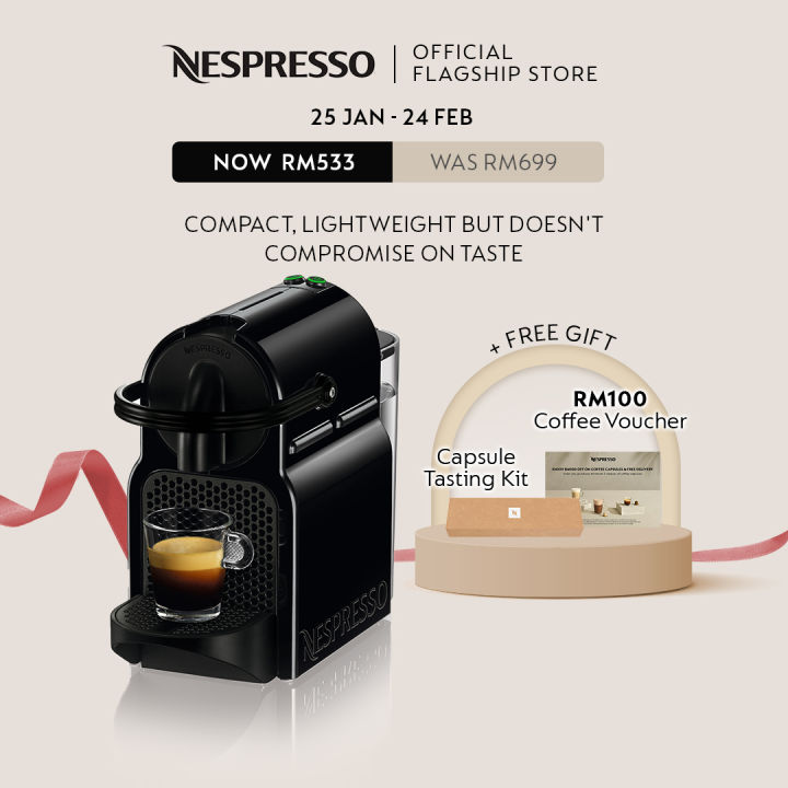 Nespresso Inissia Coffee Machine Black / Espresso Coffee Maker ...