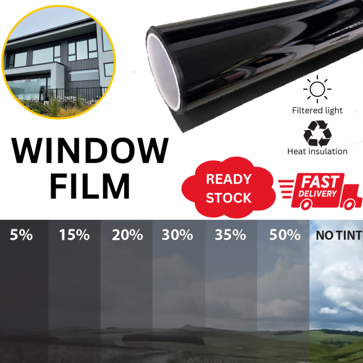 Tinted Black 20%/ Tinted Cermin Tingkap Rumah/ Tinted Sliding Door ...