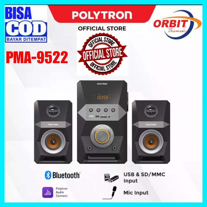 POLYTRON PMA 9522 / PMA-9522 [SPEAKER BLUETOOTH / AUX / USB / MIC INPUT ...